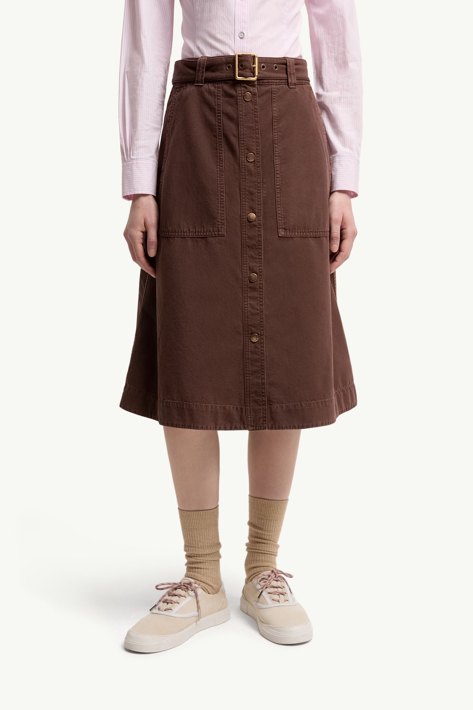 MONCLER Moncler Belted Knee-Length Skirt